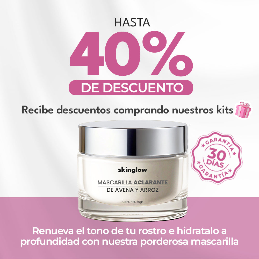 Mascarilla aclarante de Arroz y Avena Skinglow